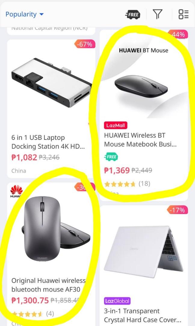 Huawei Mouse, Computers & Tech, Parts & Accessories, Mouse & Mousepads ...