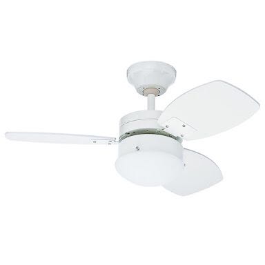 Hunter Revolutions Sprite 30” Ceiling Fan, White, Furniture & Home ...