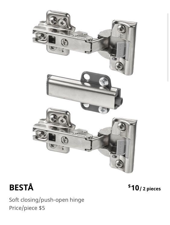 IKEA Besta door with hinge and shelf, Furniture & Home Living ...