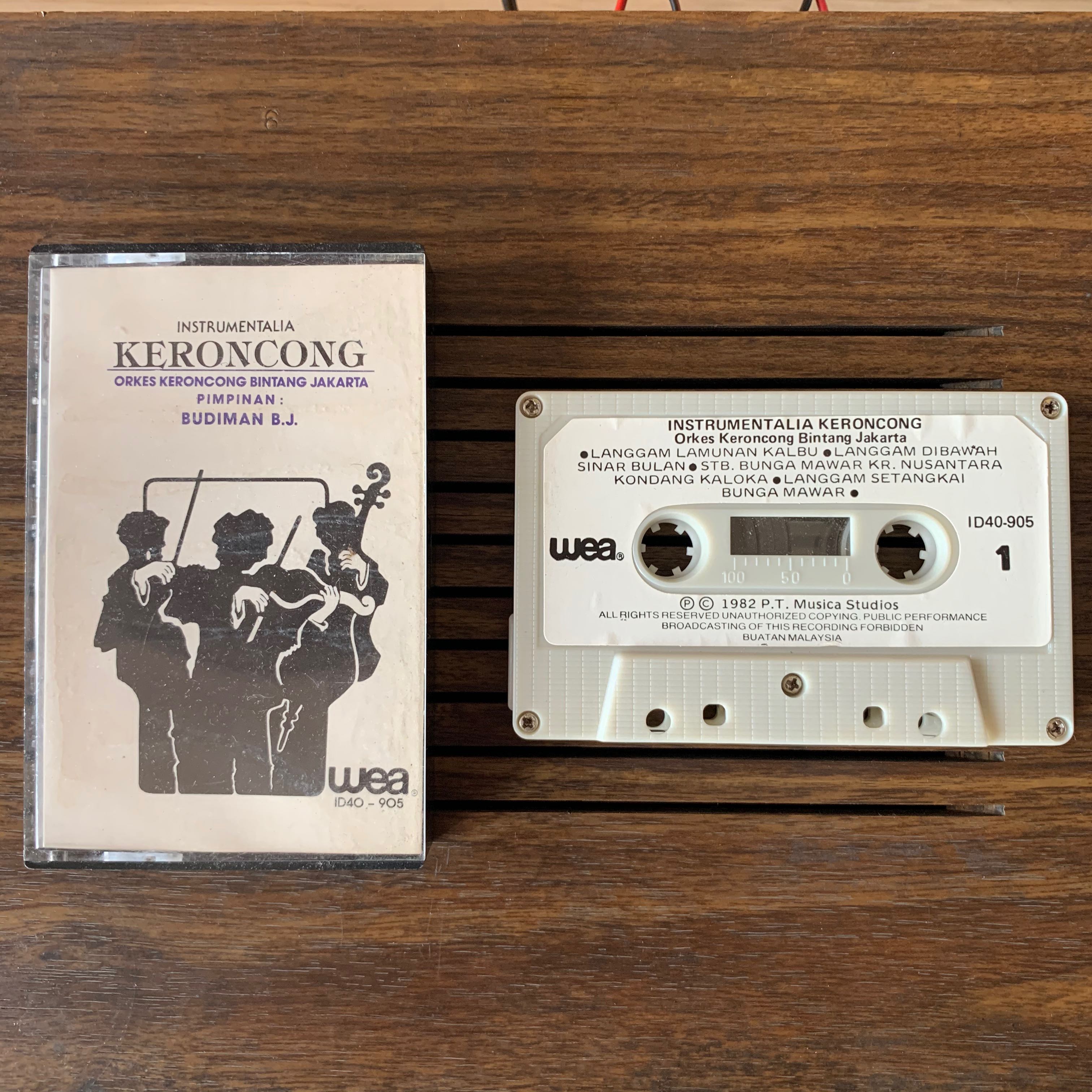 Instrumentalia Keroncong Budiman B.J kaset/cassete, Hobbies & Toys, Music & Media, CDs & DVDs on ...