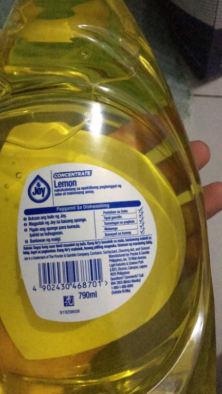 Joy Dishwashing Liquid 790mL, TV & Home Appliances, Kitchen Appliances ...