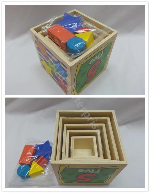 Kids Educational Wooden Wisdom Learning Shape of Box, Hobbies & Toys ...