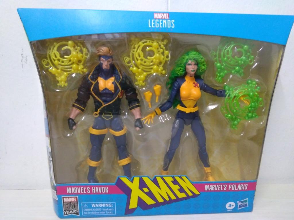Marvel Legends X-Factor Polaris and Havoc 80th Anniversary X Men ...