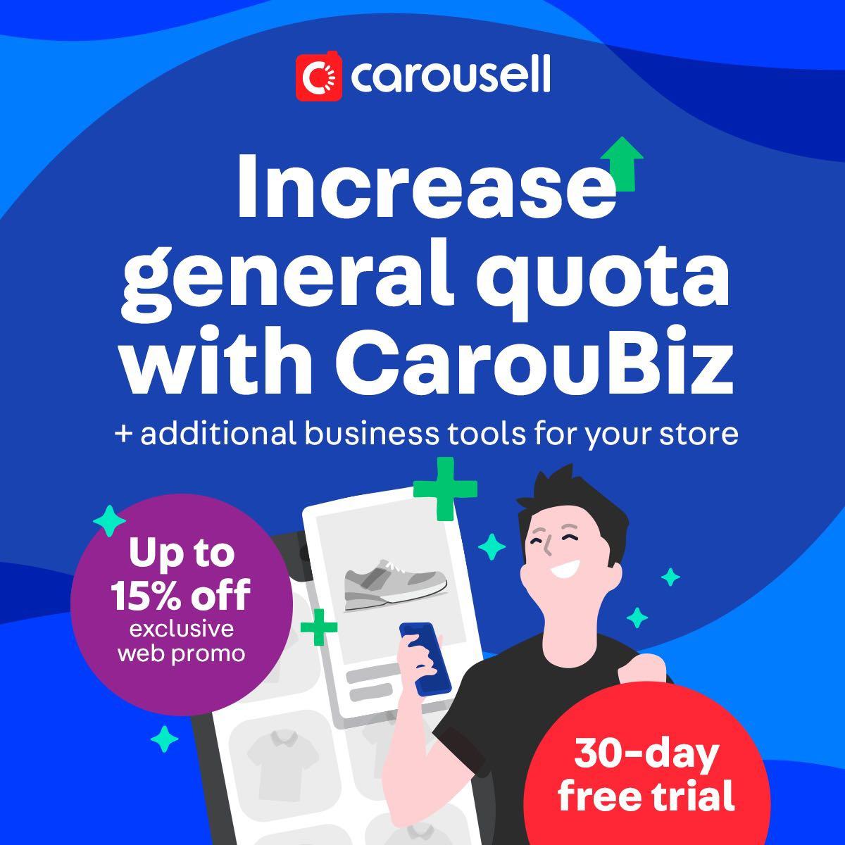 New listing policy and CarouBiz subscription plans, Announcements on Carousell