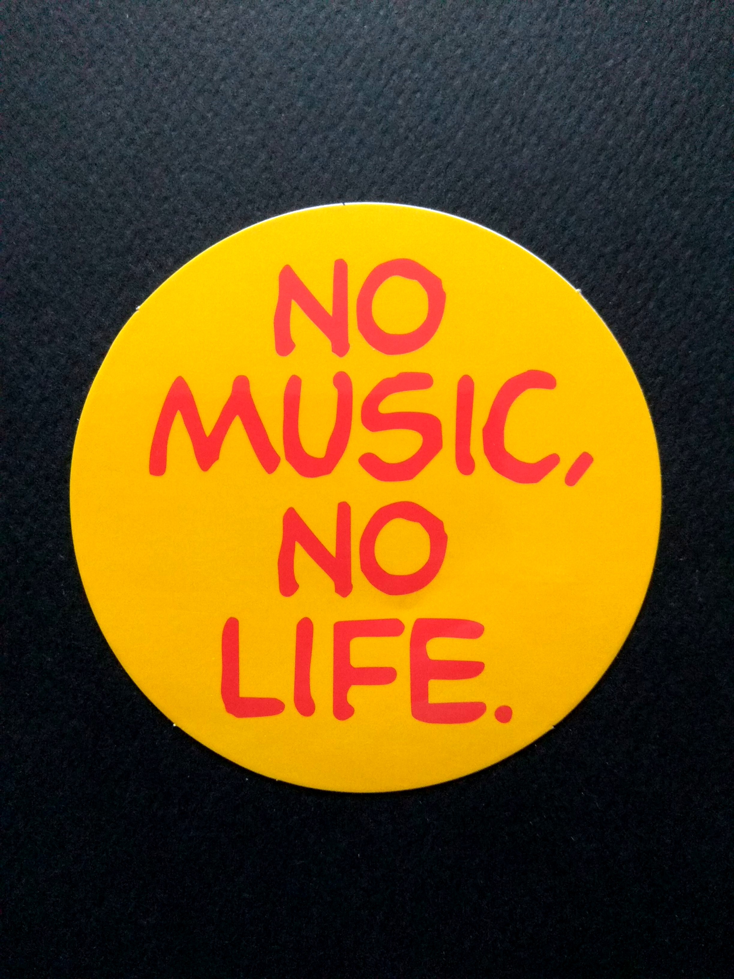 No Music No Life Luggage Laptop Guitar Sticker, Hobbies & Toys ...