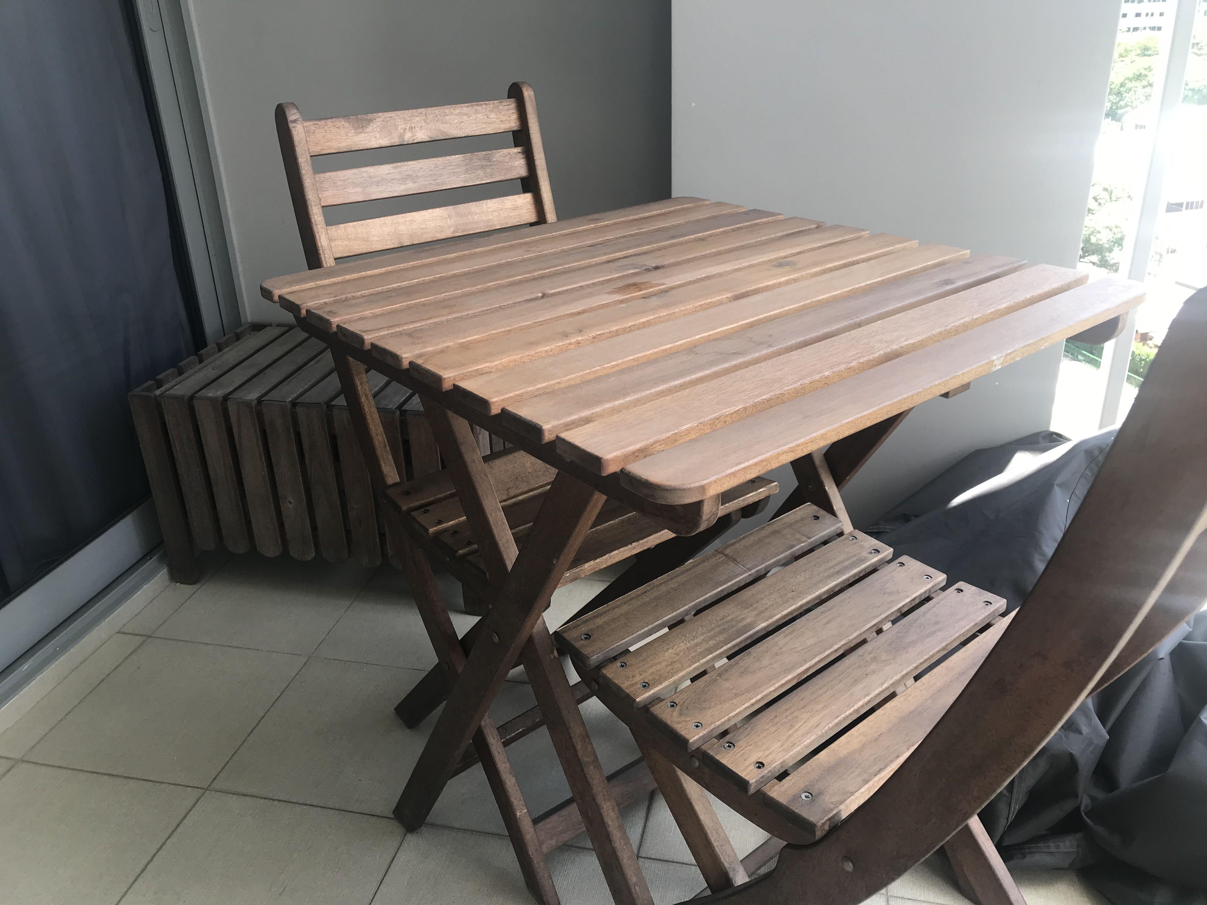 IKEA ASKHOLMEN Outdoor Table and Chairs, Furniture & Home Living ...