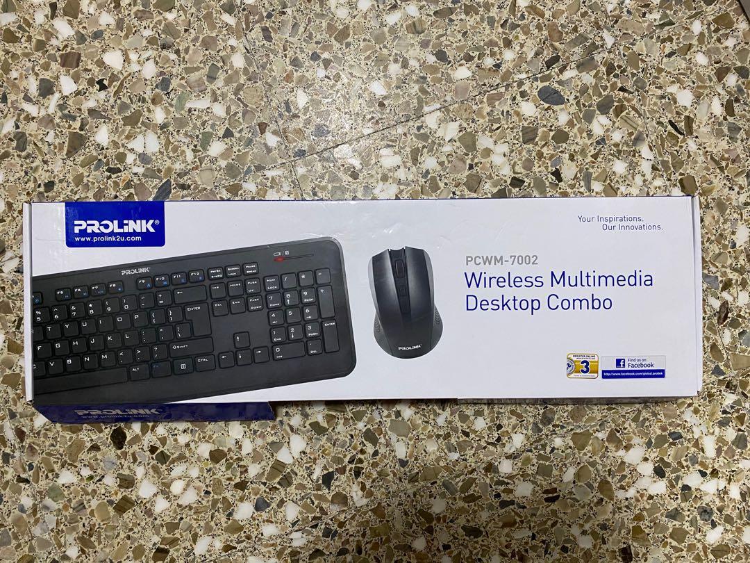 Prolink Wireless Keyboard & Mouse, Electronics, Computer Parts ...