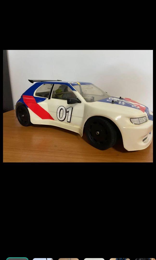 RARE VINTAGE Nitro RC Nikko Mercedes Benz ITC GP-15 Nitro car/ Peugeot ...
