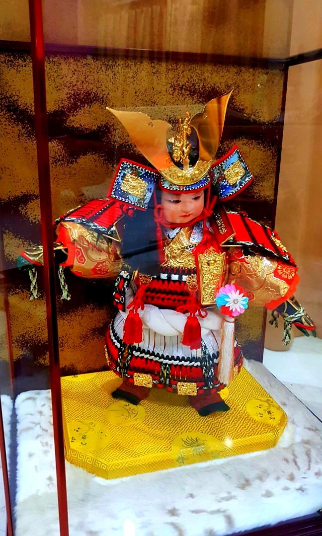 Samurai Doll with Glass Display Frame, Hobbies & Toys, Collectibles ...