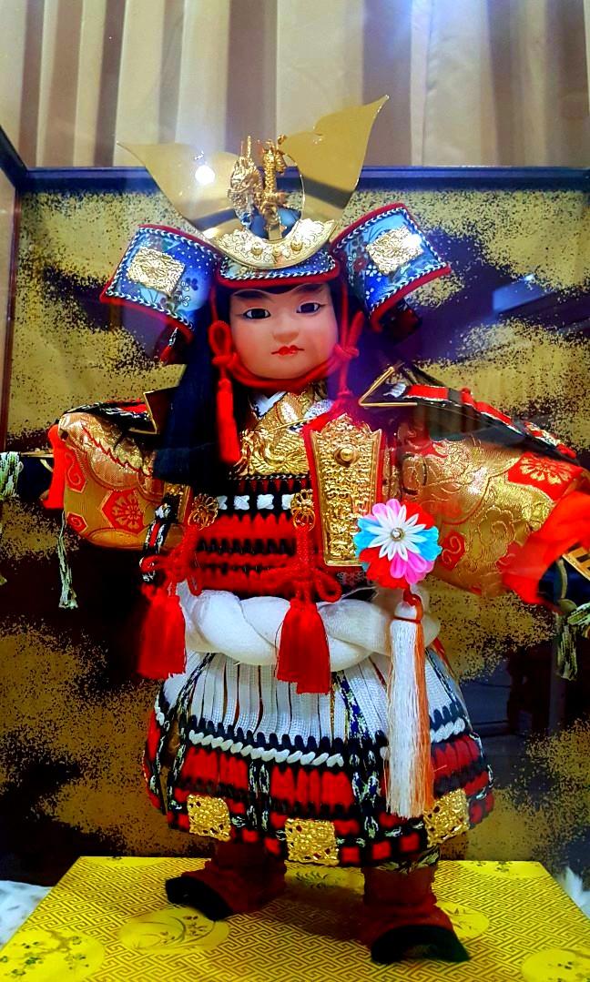 Samurai Doll with Glass Display Frame, Hobbies & Toys, Collectibles ...