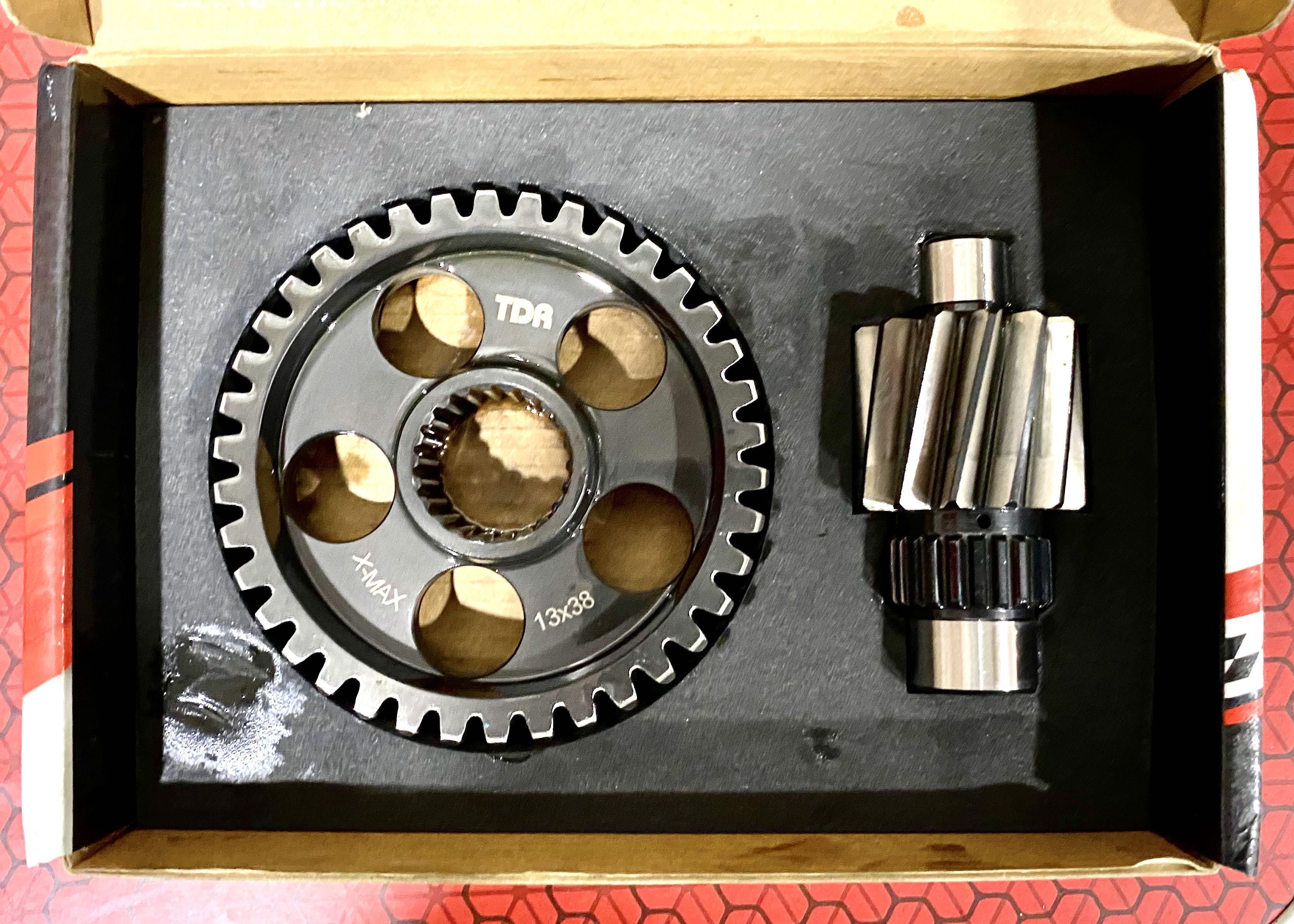 TDR XMAX Gearbox 13Tx38T, Motorcycles, Motorcycle Accessories on Carousell