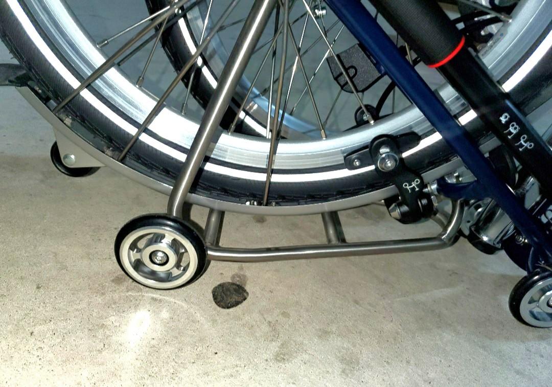 Titanium easy mini Q rack for Brompton, Sports Equipment, Bicycles ...