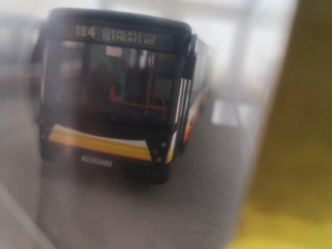 Trans Island Bendy Bus Hispano Habit SGBUS SMRT collector item, Hobbies ...