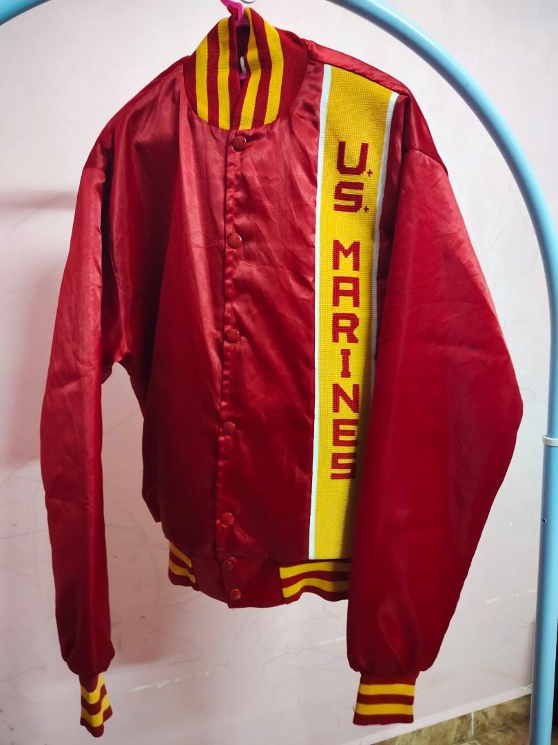 Satin Jacket Us marine corps, Men's Fashion, Tops & Sets, Tshirts ...