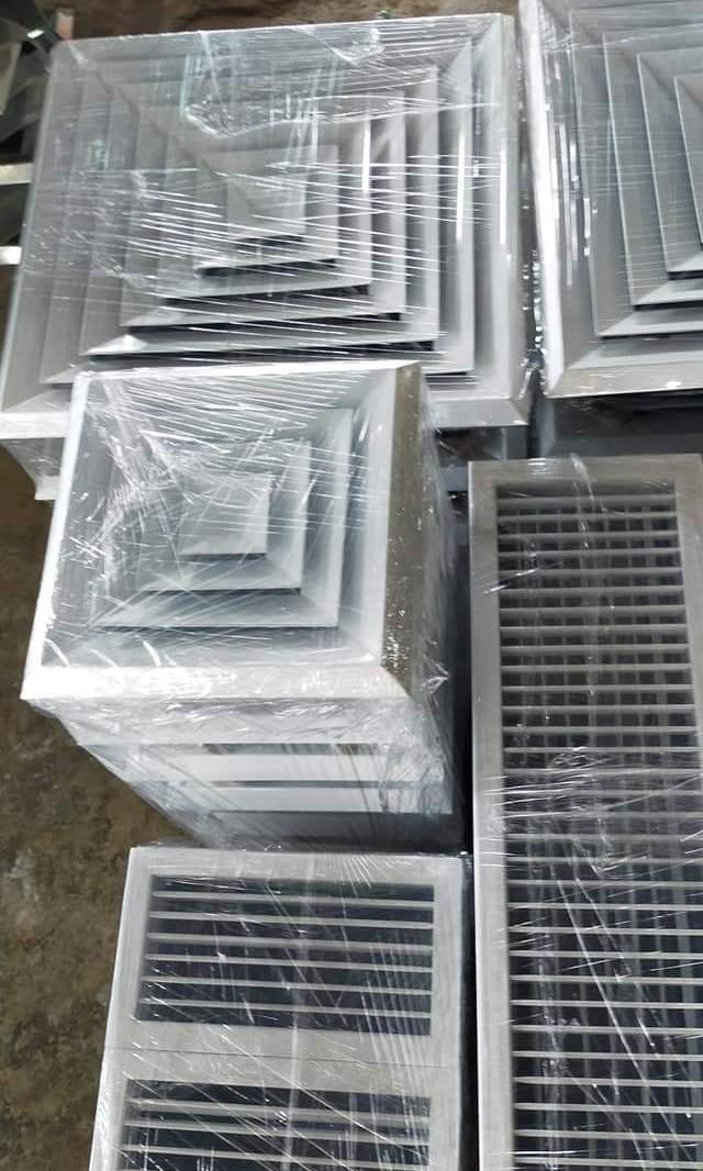 Volume Fire Damper diffuser louver air grille ducting, Commercial ...