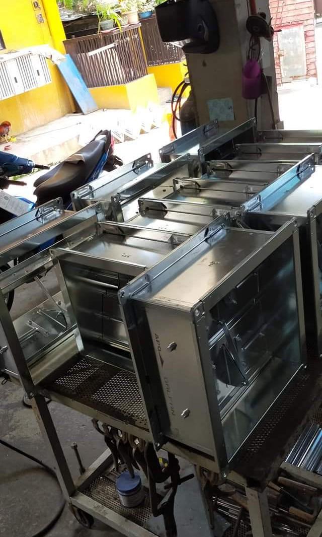 Volume Fire Damper diffuser louver air grille ducting, Commercial ...