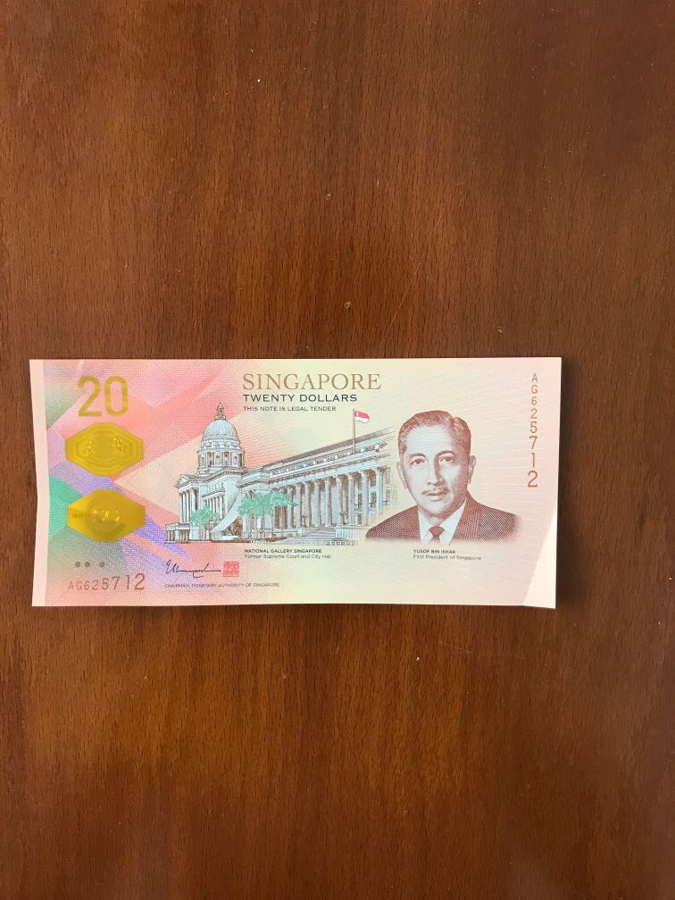$20 Singapore Bicentennial note, Hobbies & Toys, Memorabilia ...