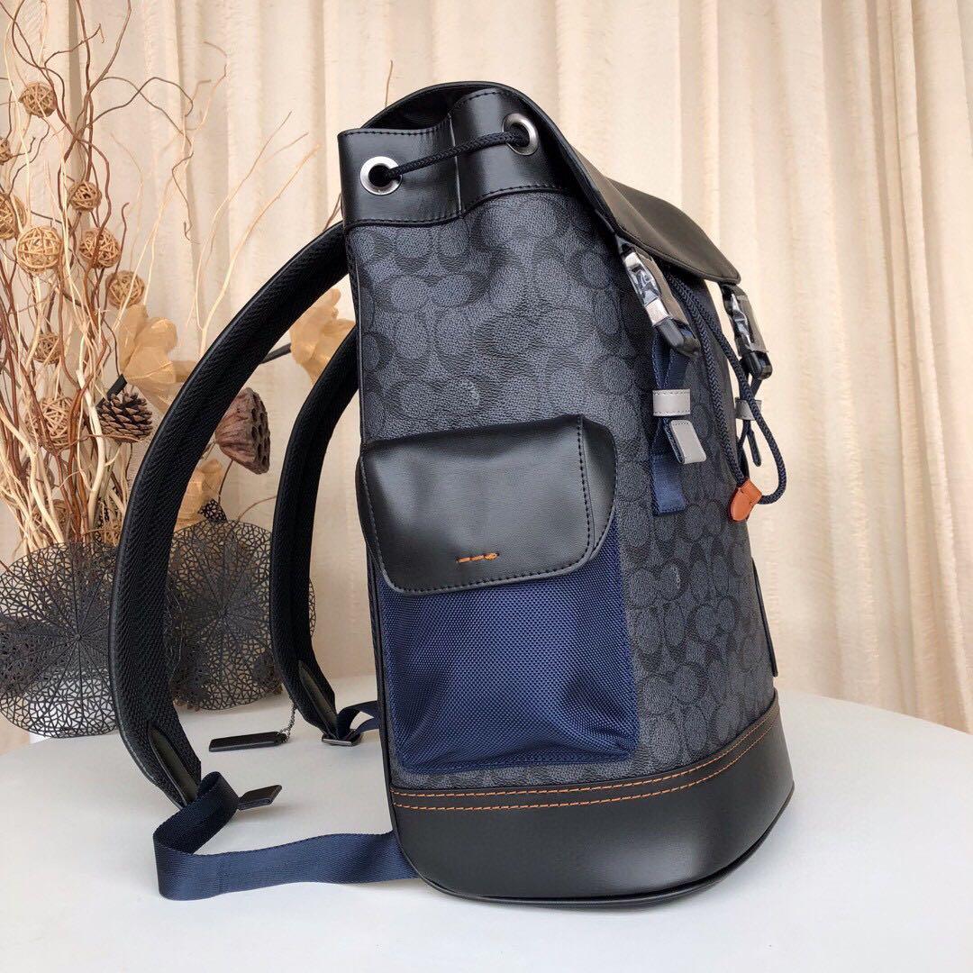 Authentic Coach Rivington Backpack In Signature Canvas With Patch 79036 ...