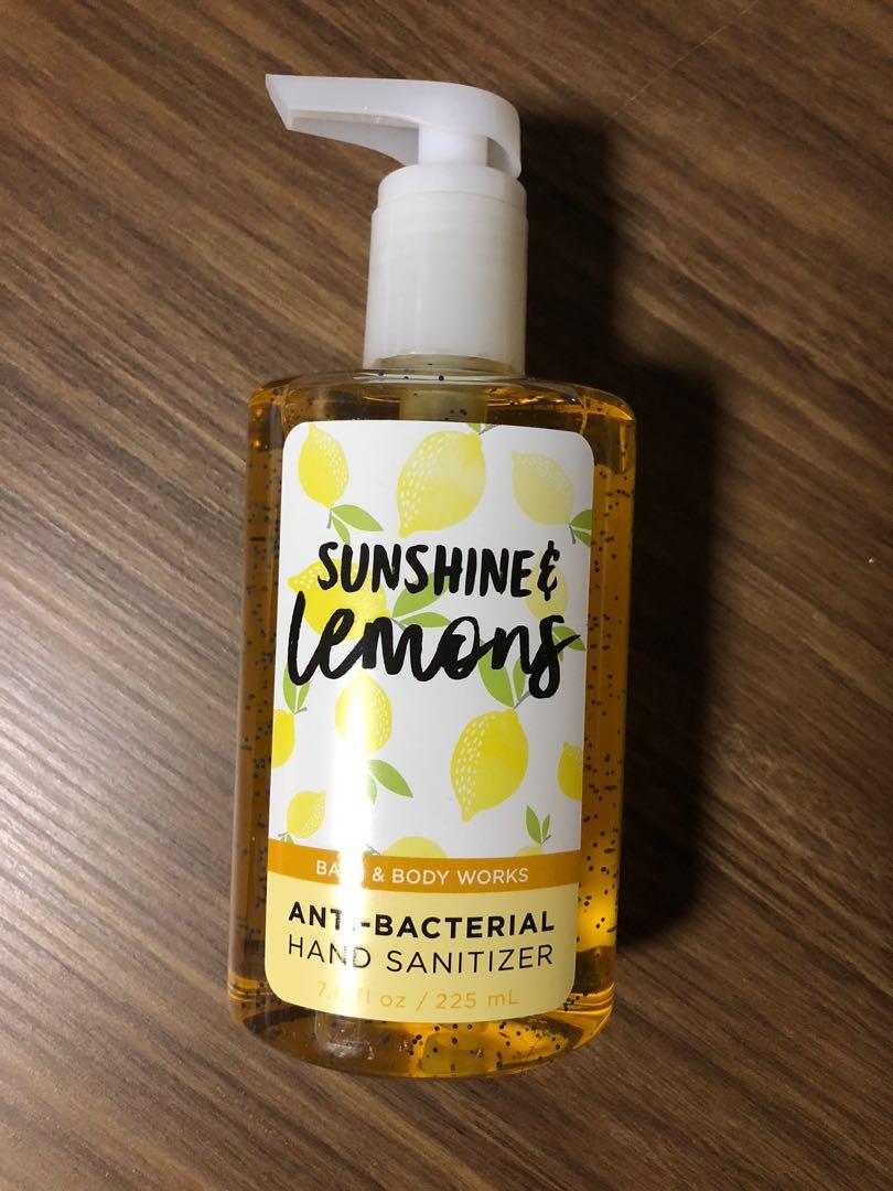 Bath and Body Works 酒精搓手液 Lemon 檸檬味, 美容＆化妝品, 沐浴＆身體護理, 沐浴及身體護理 - 身體護理 ...