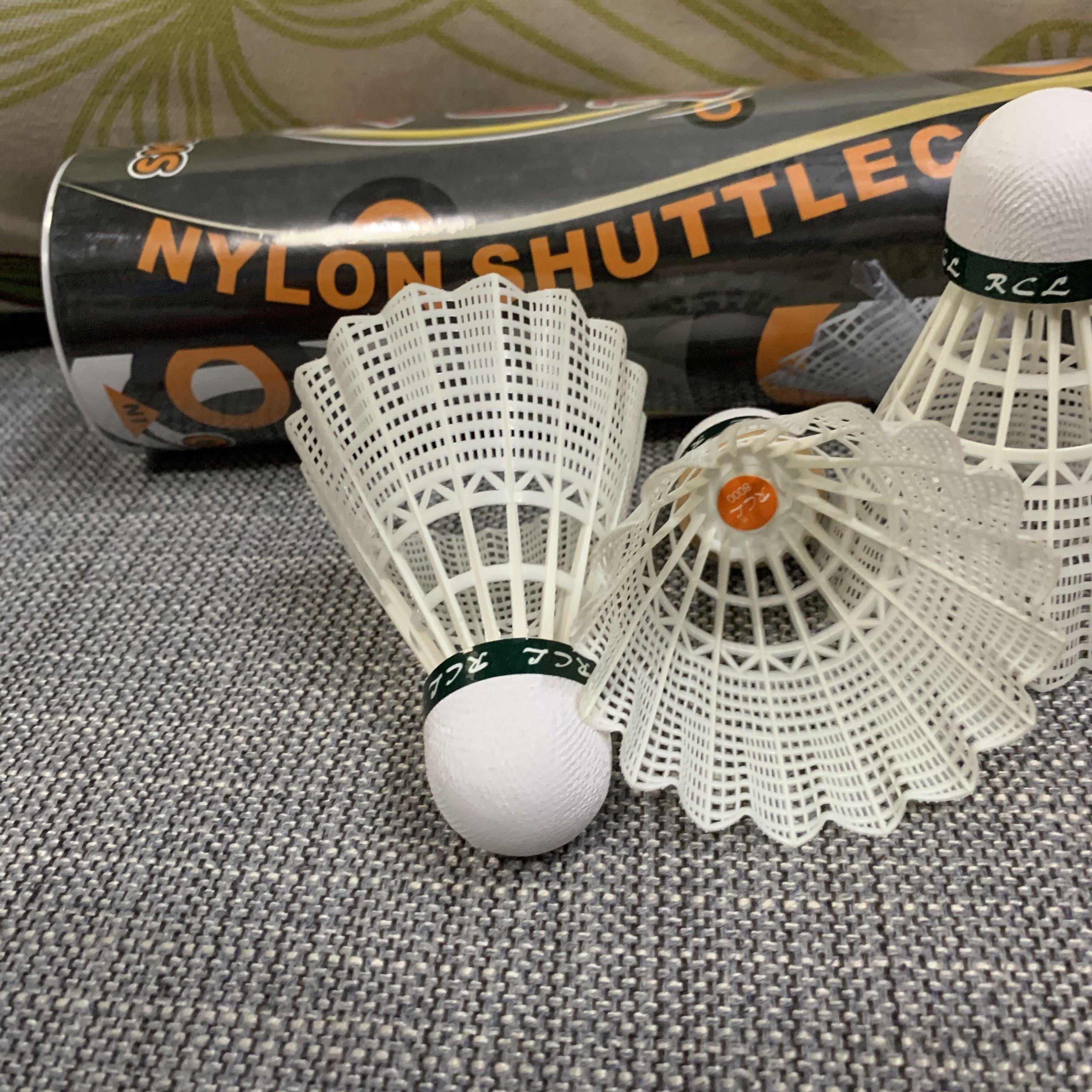 Beginner-intermediate Badminton shuttlecock feather shuttles net racket ...