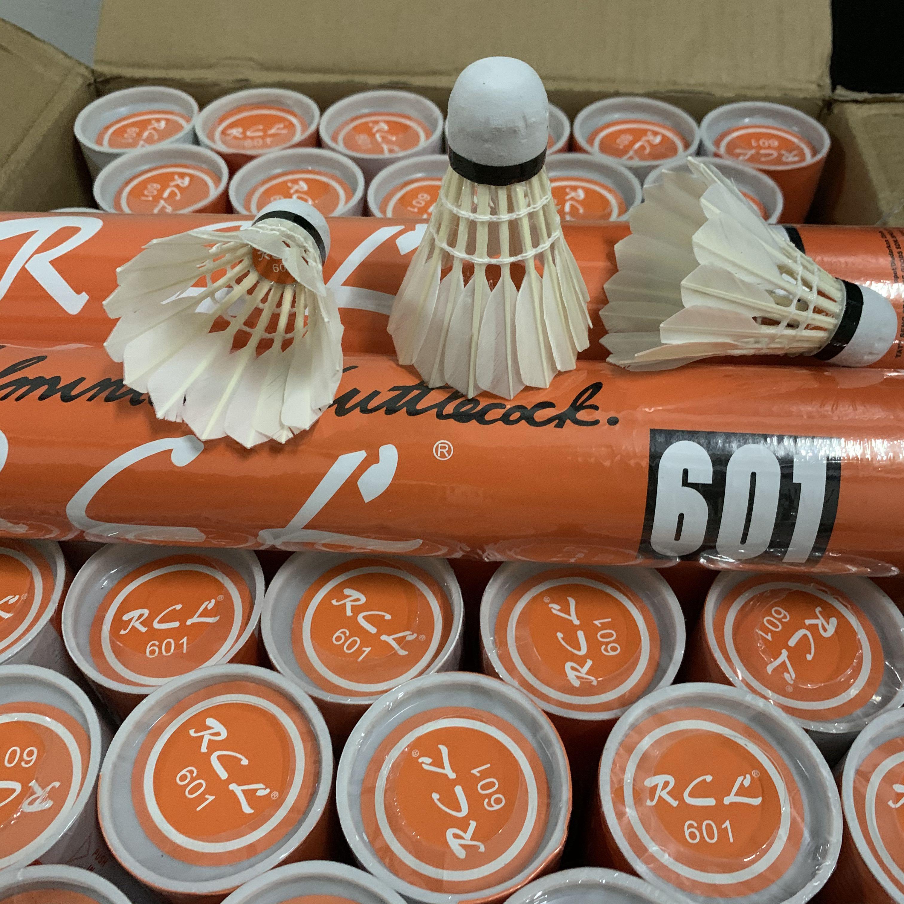 Beginner-intermediate Badminton shuttlecock feather shuttles net racket ...