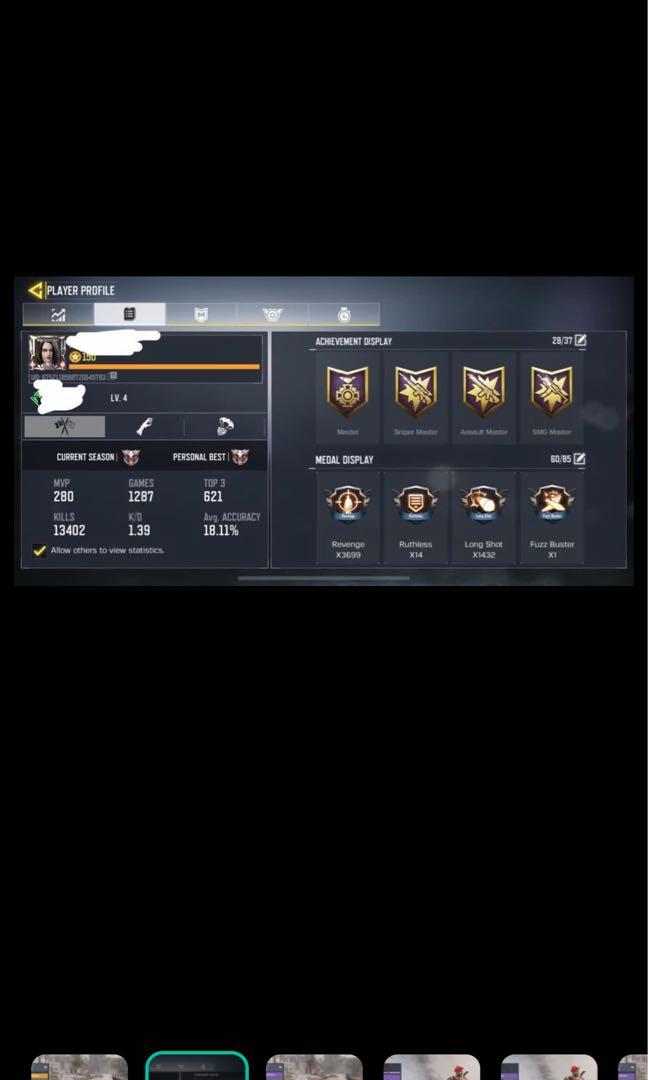 Call Of Duty Mobile CODM HBR Account, Video Gaming, Gaming Accessories ...