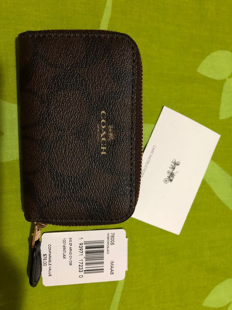Coach coin card case, Women's Fashion, Bags & Wallets, Wallets & Card ...