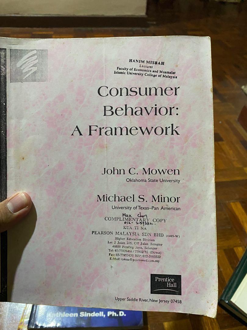 Consumer behavior: a framework, Hobbies & Toys, Books & Magazines, Textbooks on Carousell
