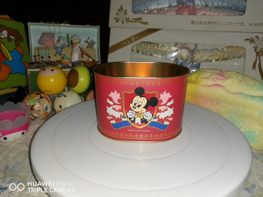 Disney Mickey Mouse Tin Can, Hobbies & Toys, Toys & Games on Carousell