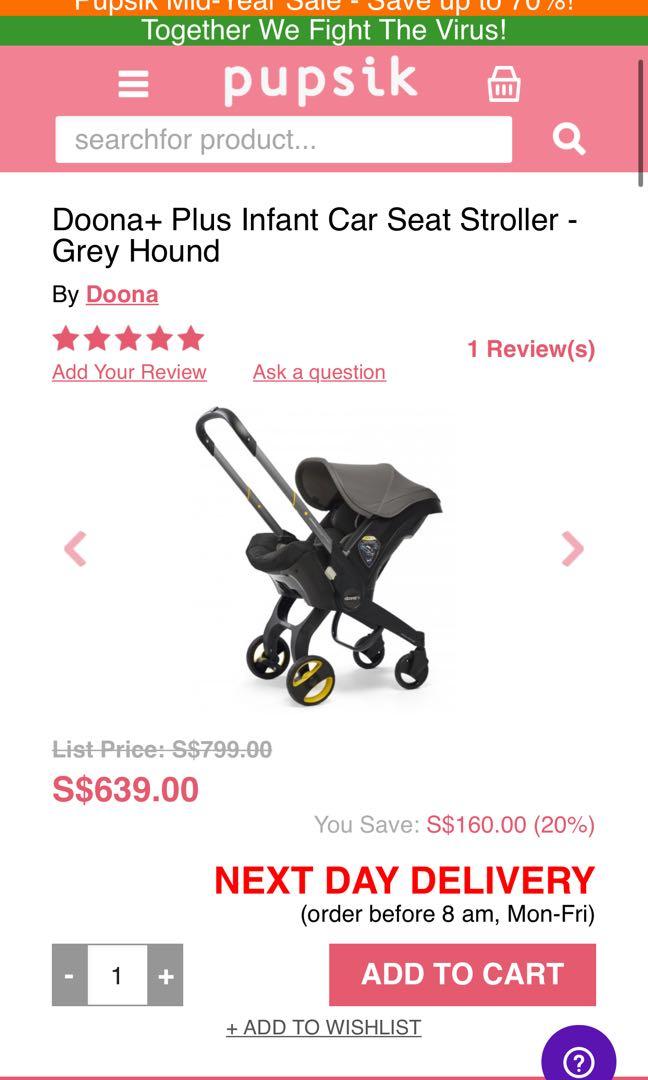 Doona Buggy + Doona Bag, Babies & Kids, Going Out, Strollers on Carousell
