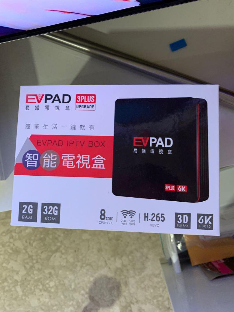 EVPAD 3PLUS TV BOX 2000+ free channels, TV & Home Appliances, TV ...
