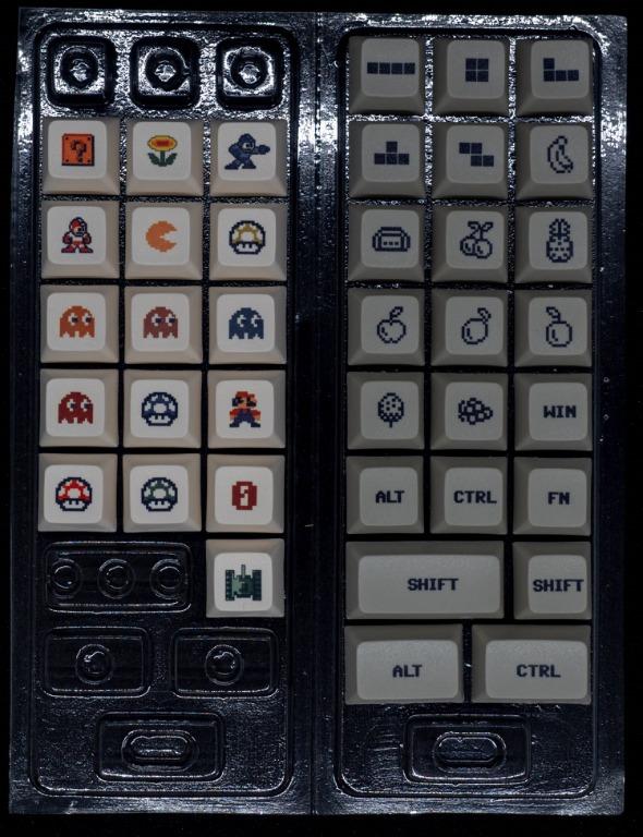 Mitsubishi Zero Fighter PBT Keycaps / Gameboy Retro Keycaps Full Set ...