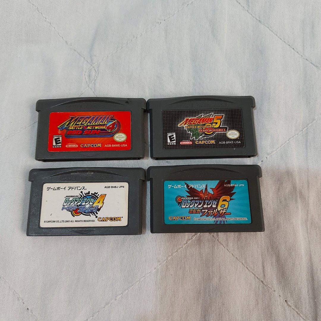 GBA Megaman Battle Network Rockman EXE Bundle, Video Gaming, Video ...