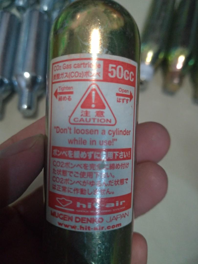 Hit-air 騎士充氣衣 代用 co2 cartridge 氣瓶 50cc 或以上, 電單車買賣 - Carousell