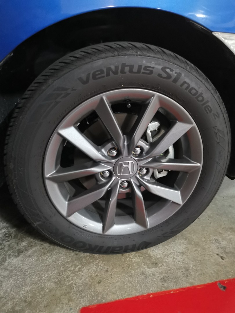 Honda Civic X 16" inch sports rim + Tyre, Car Accessories, Tyres & Rims ...
