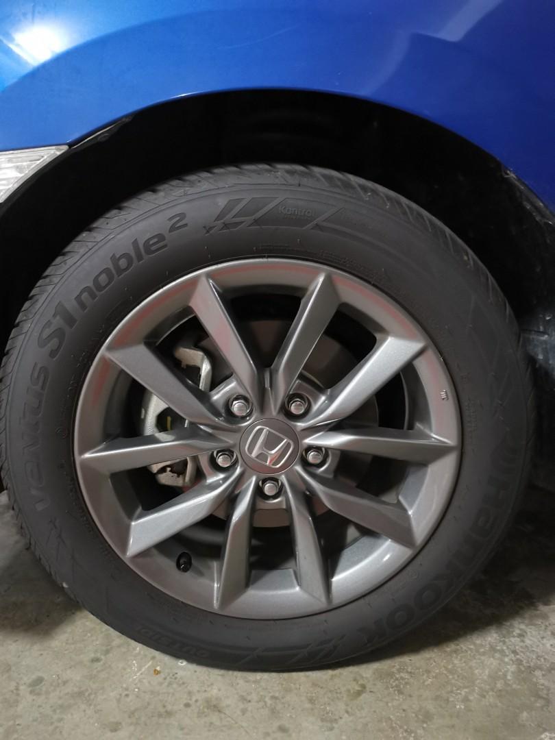Honda Civic X 16" inch sports rim + Tyre, Car Accessories, Tyres & Rims ...