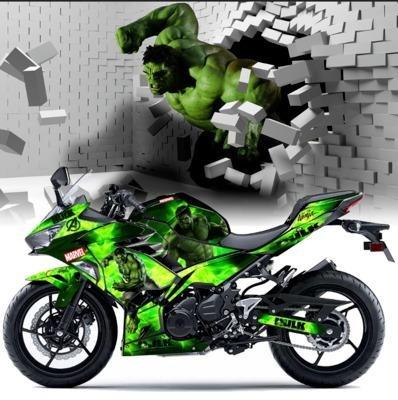 Kawasaki Ninja 400 250 EX400 EX250 coverset fairings sticker wrap decal ...