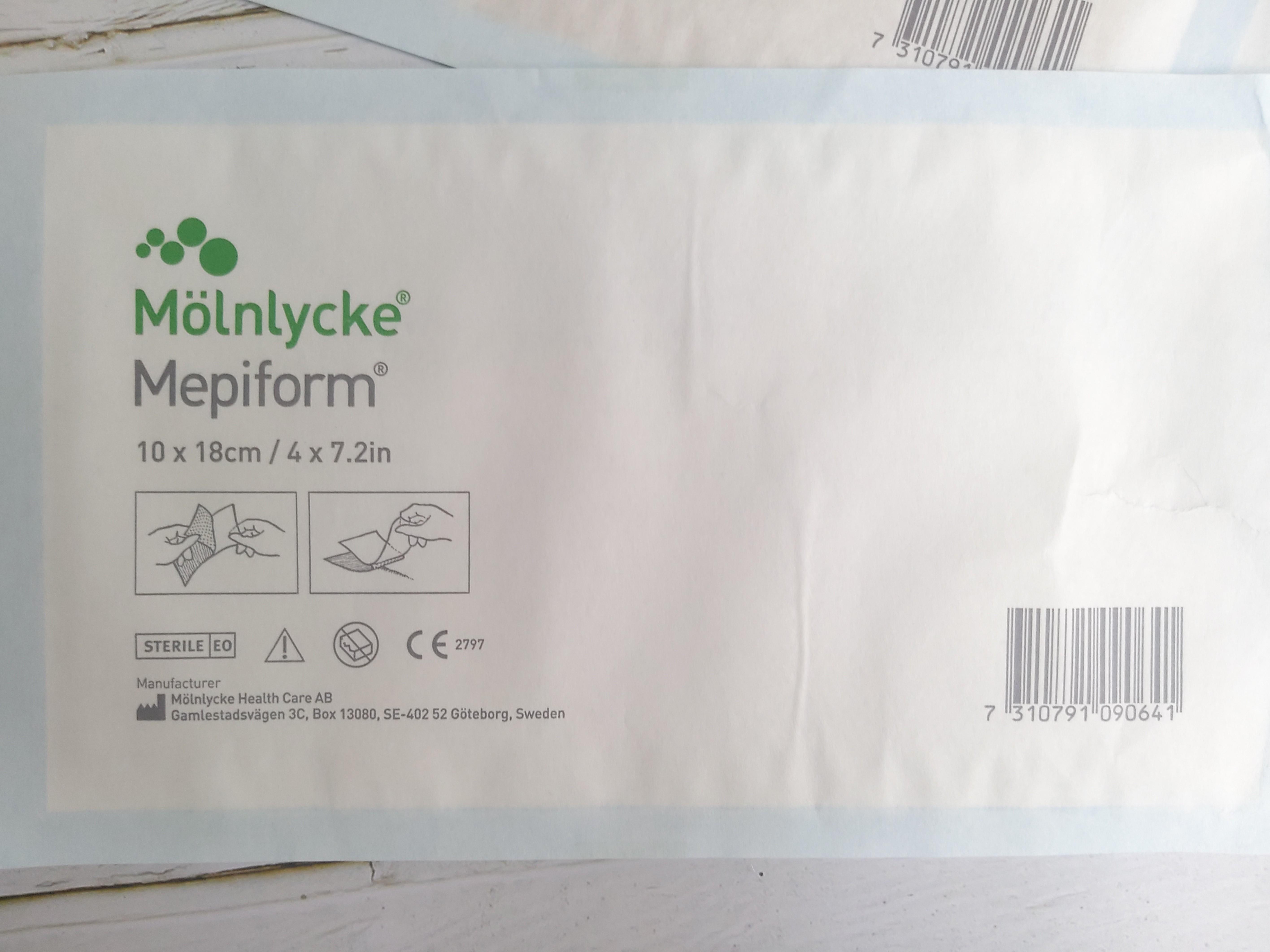 (Large) Scar Sheet 10 x 18 cm Mepiform Silicon sheet, Beauty & Personal ...