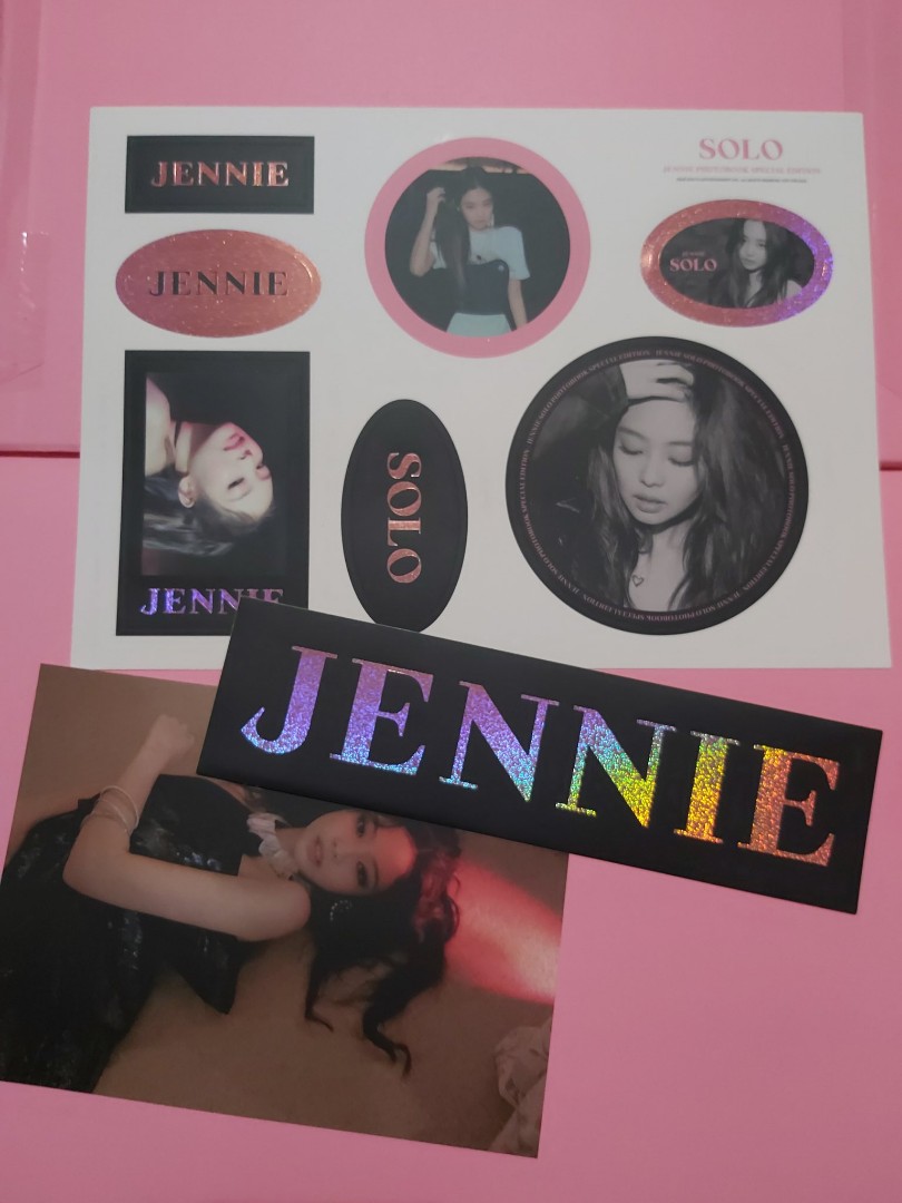 [ON HAND] BLACKPINK JENNIE SOLO SPECIAL EDITION STICKERS AND POSTCARD ...