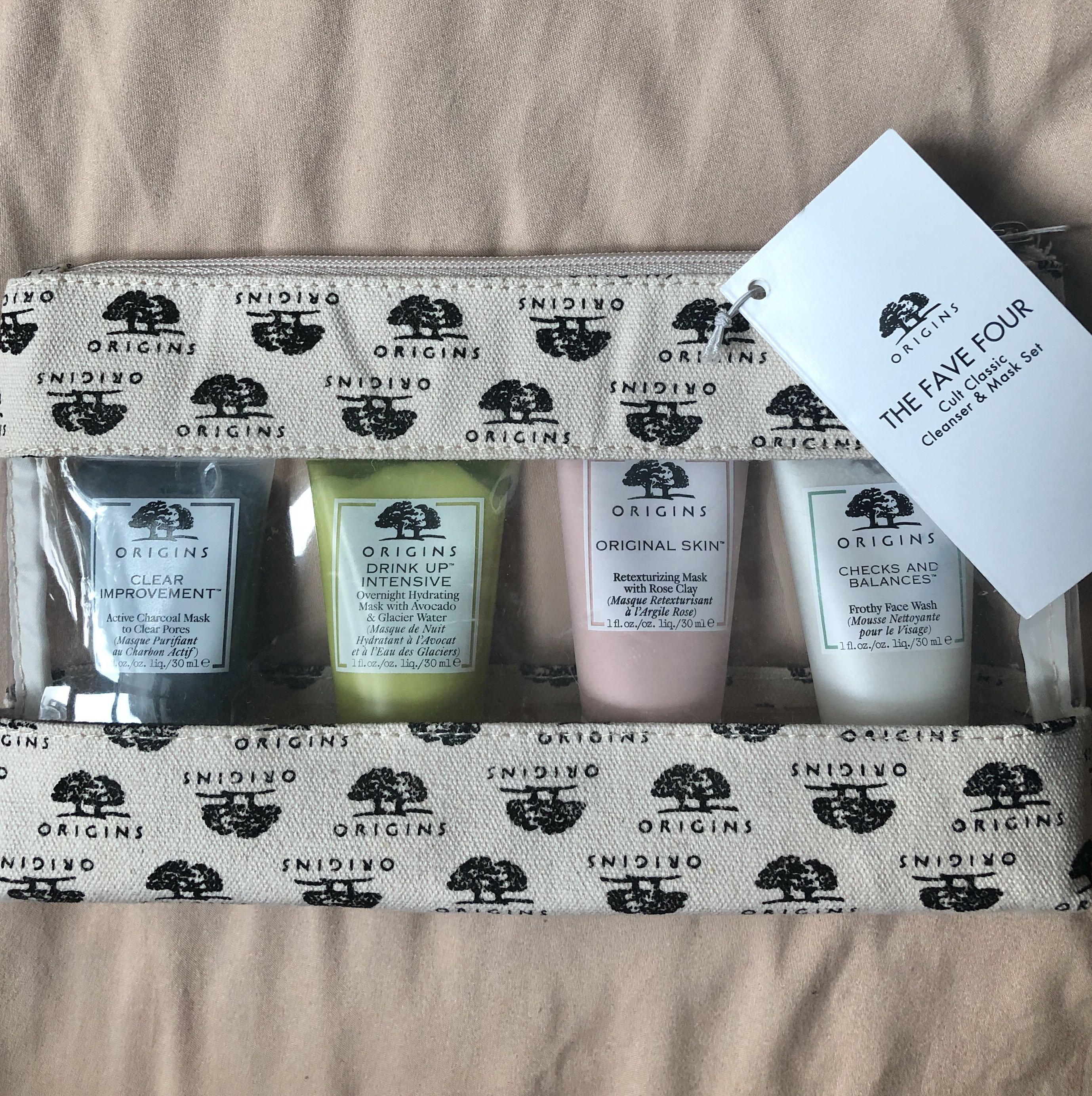 ORIGINS FACE MASK AND CLEANSER SET, Beauty & Personal Care, Face, Face ...
