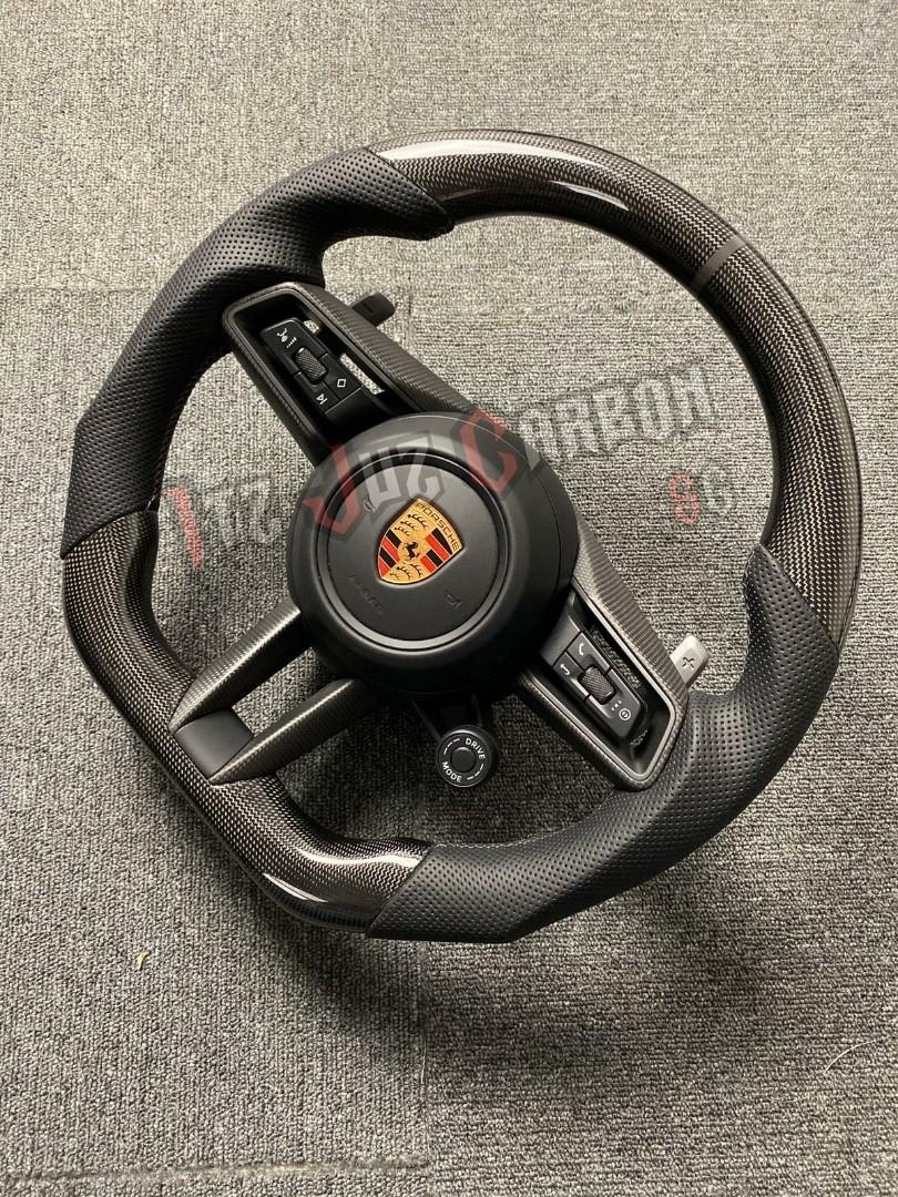 Porsche 992 Carbon fibre steering wheel, Car Accessories, Accessories ...