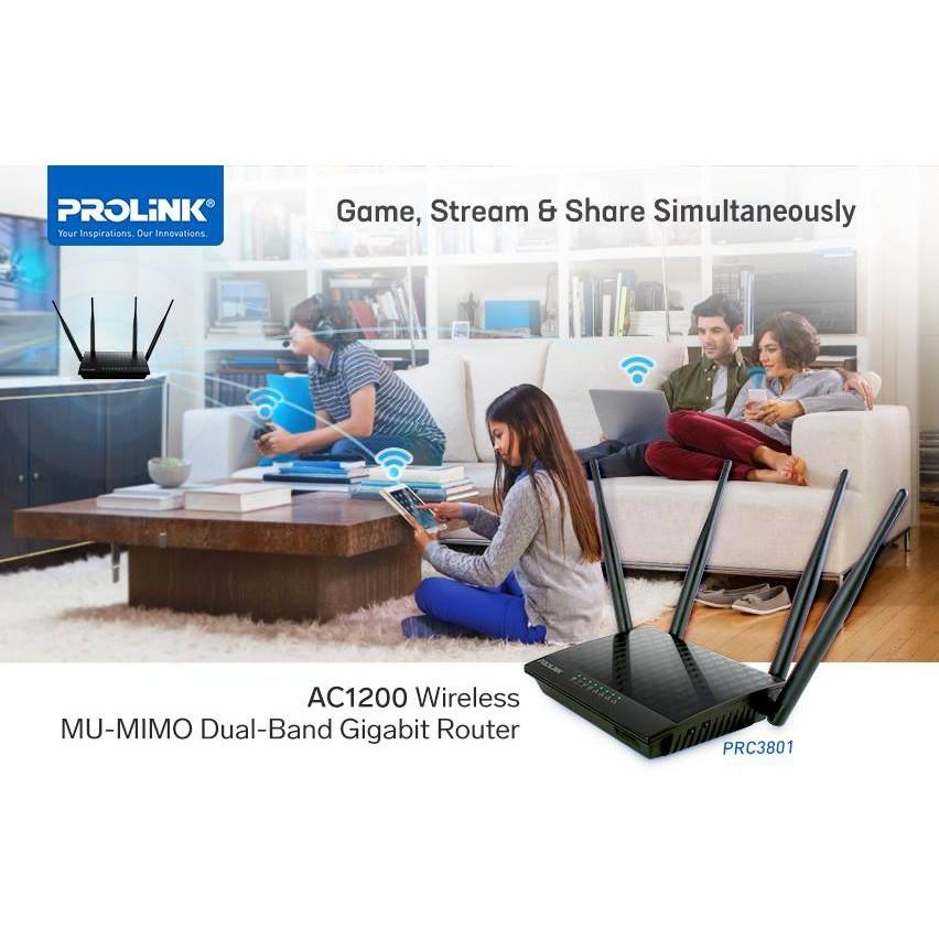 Prolink Prc Wireless Ac Dual Band Gigabit Router Electronics Others On Carousell