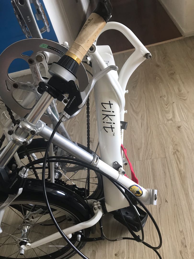 Rare Bike Friday Tikit (foldable white), Sports Equipment, Bicycles ...