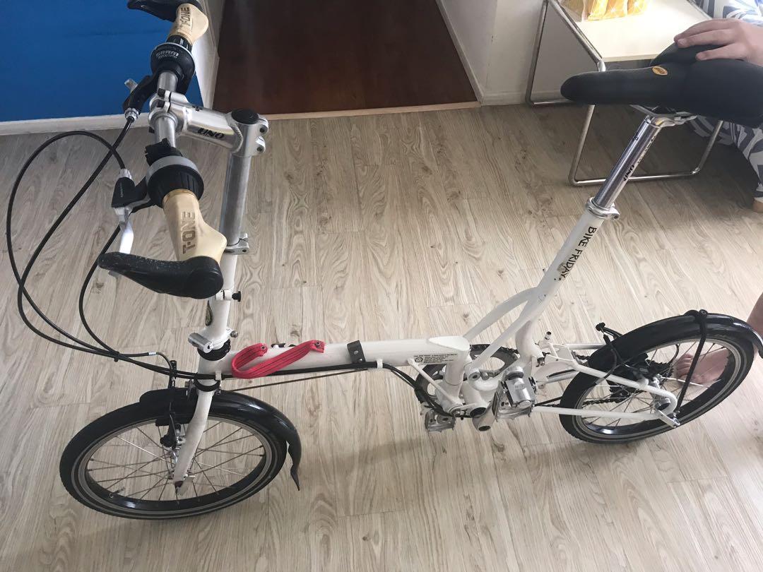 Rare Bike Friday Tikit (foldable white), Sports Equipment, Bicycles ...