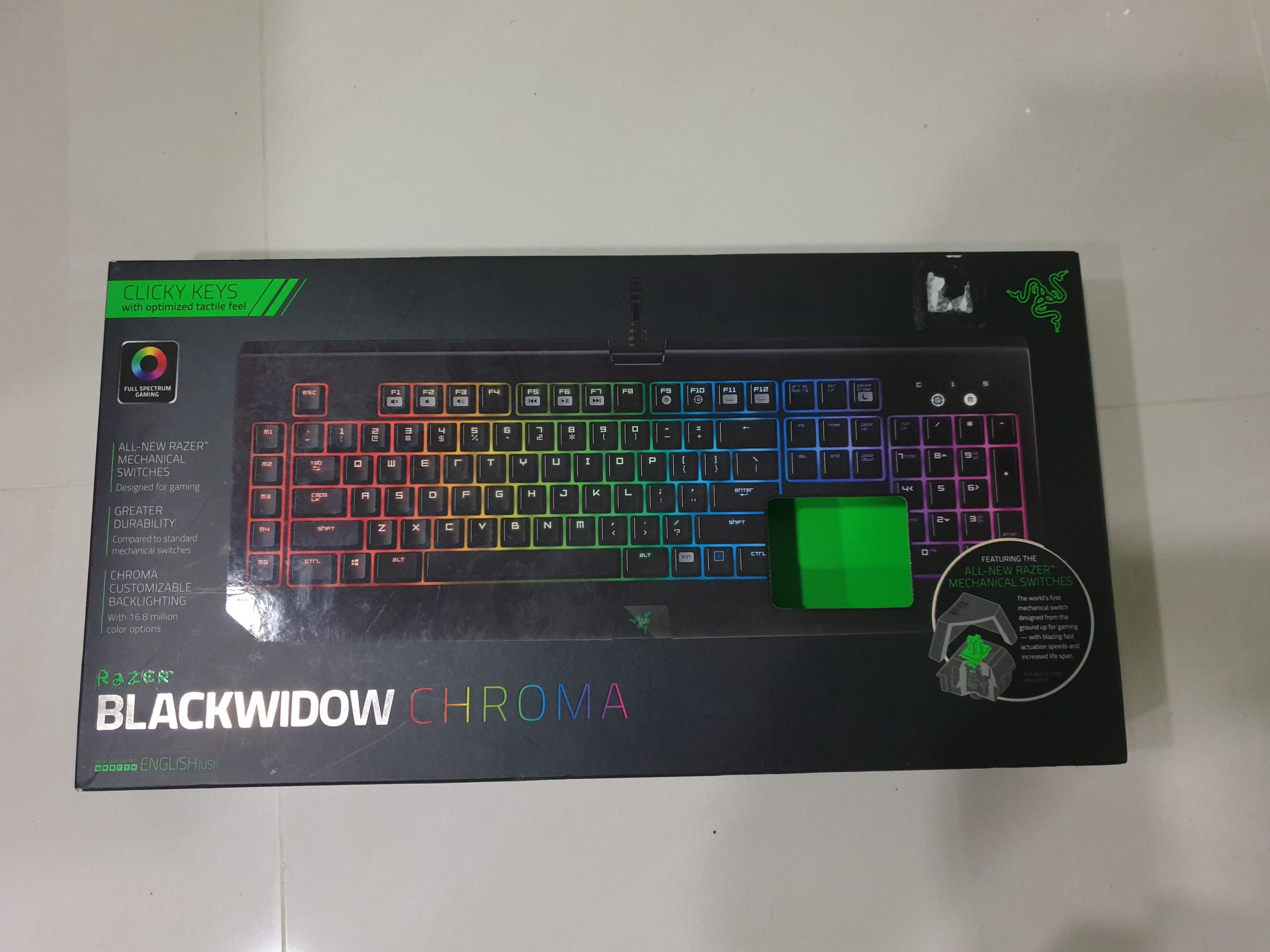 Razer Blackwidow Chroma V1, Computers & Tech, Parts & Accessories ...