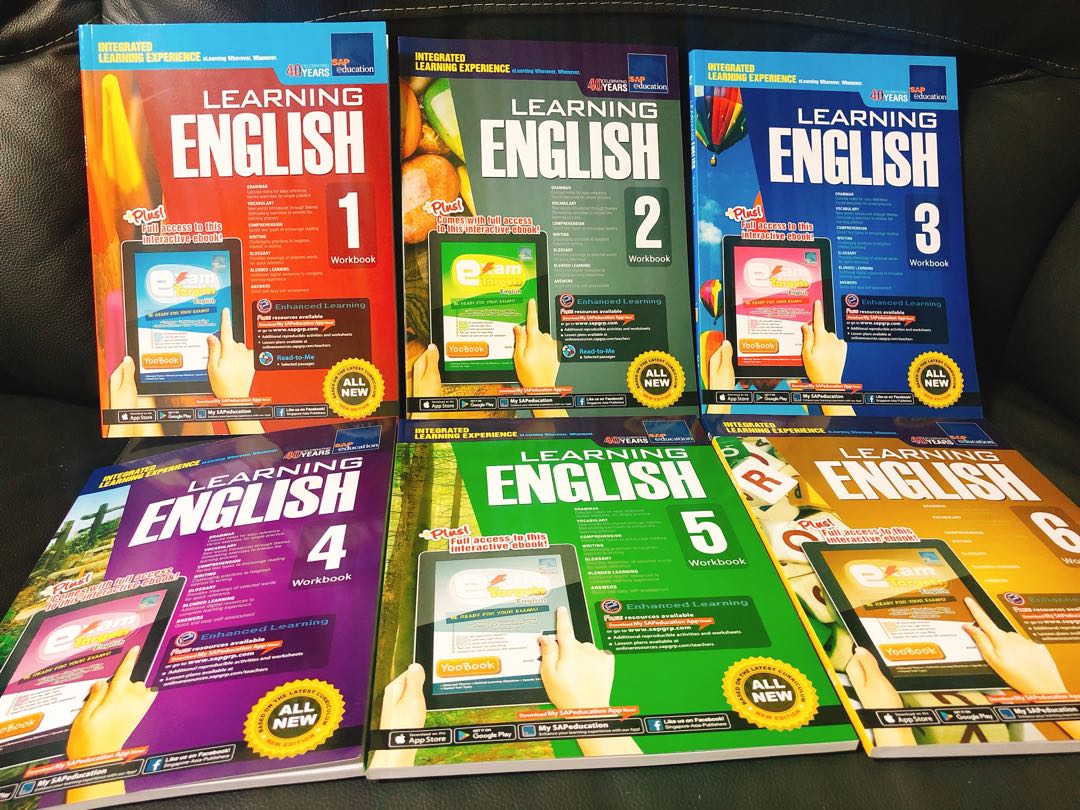 英語SAP教輔 英文補充練習Learning English 6册 SAP Learning English Workbook 一套6冊 ...