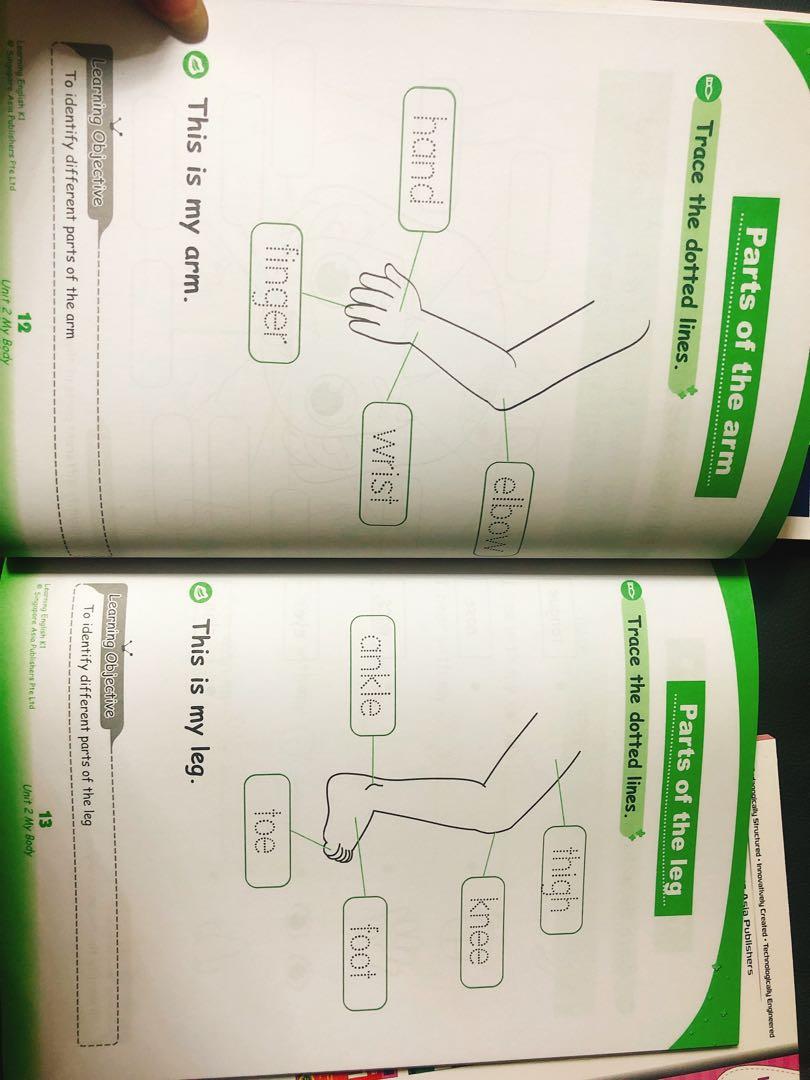 新加坡SAP Learning English N K1 K2 幼稚園必備練習冊啟蒙教育, 興趣及遊戲, 書本 & 文具, 小朋友書 ...