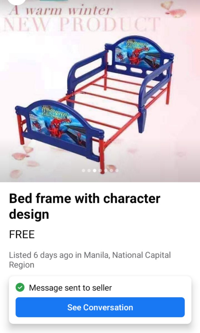 Spiderman Bed Frame, Babies & Kids, Baby Nursery & Kids Furniture ...