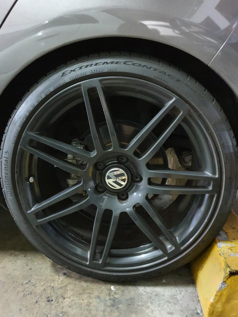 Volks 19 inch sports rim with tyres, Car Accessories, Tyres & Rims on ...