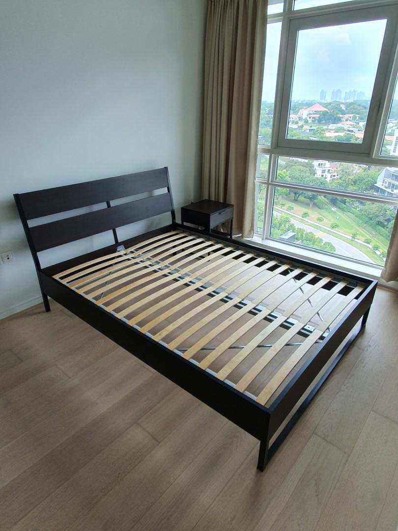 TRYSIL IKEA bed frame + bed slat, Furniture & Home Living, Furniture ...